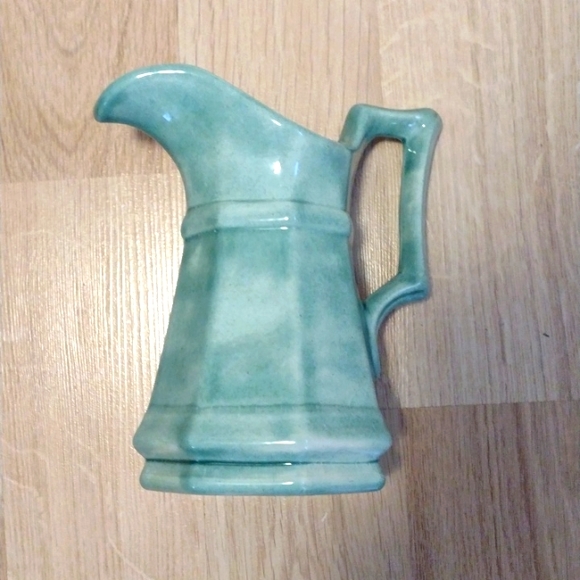 Unknown | Accents | Pitcher Green Handpainted Initialed Dated Vintage ...